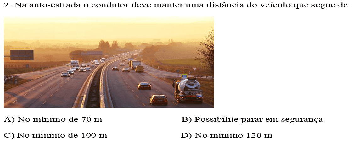 Teste 1 de Código de Estrada e Segurança Rodoviária